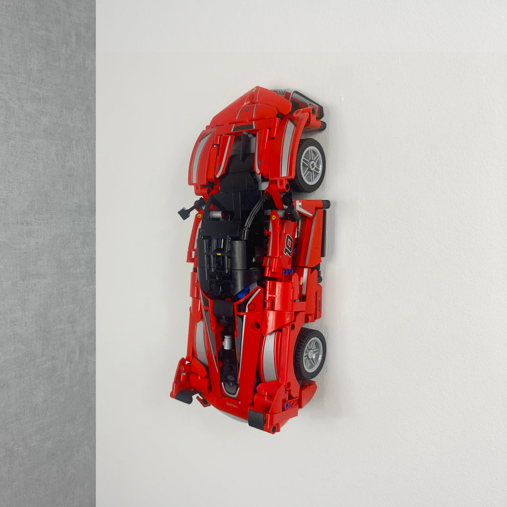 Vertical Lego Wall Display mount for LEGO Ferrari FXX K (42212) – BrickNest